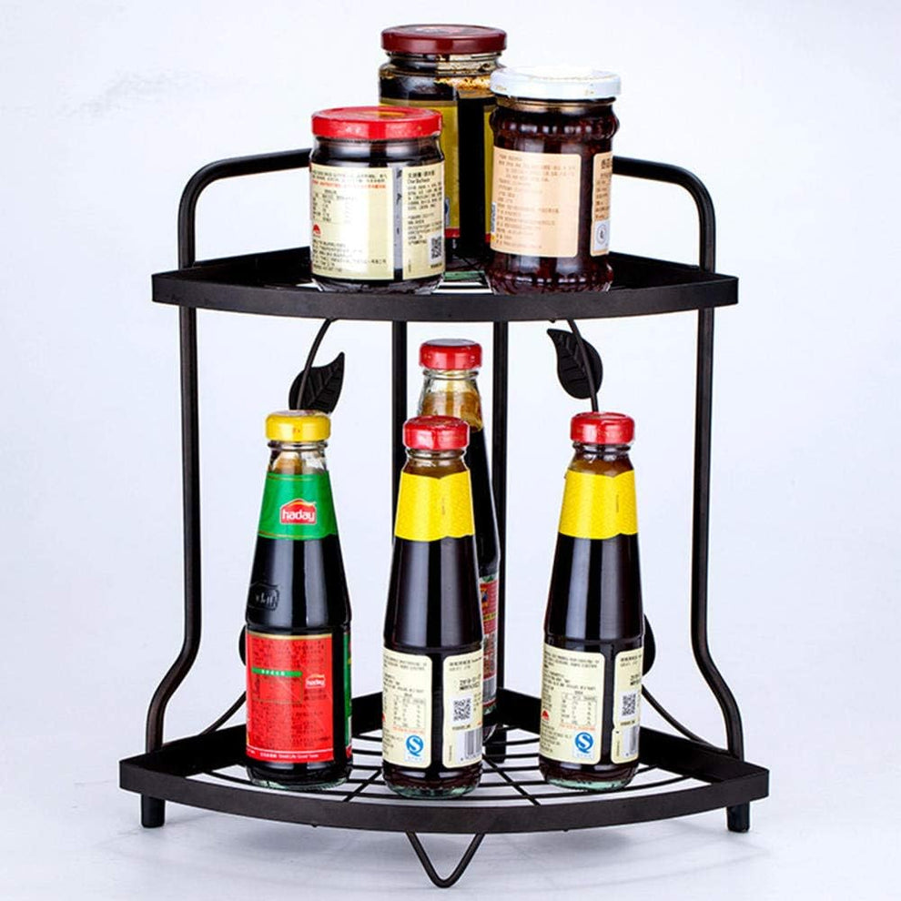 2-Tier Multifunctional Corner Rack – Momayaz