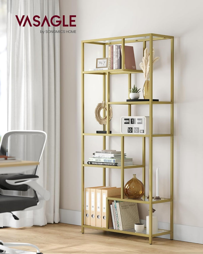 VASAGLE Bookshelf, 6-Tier – Momayaz