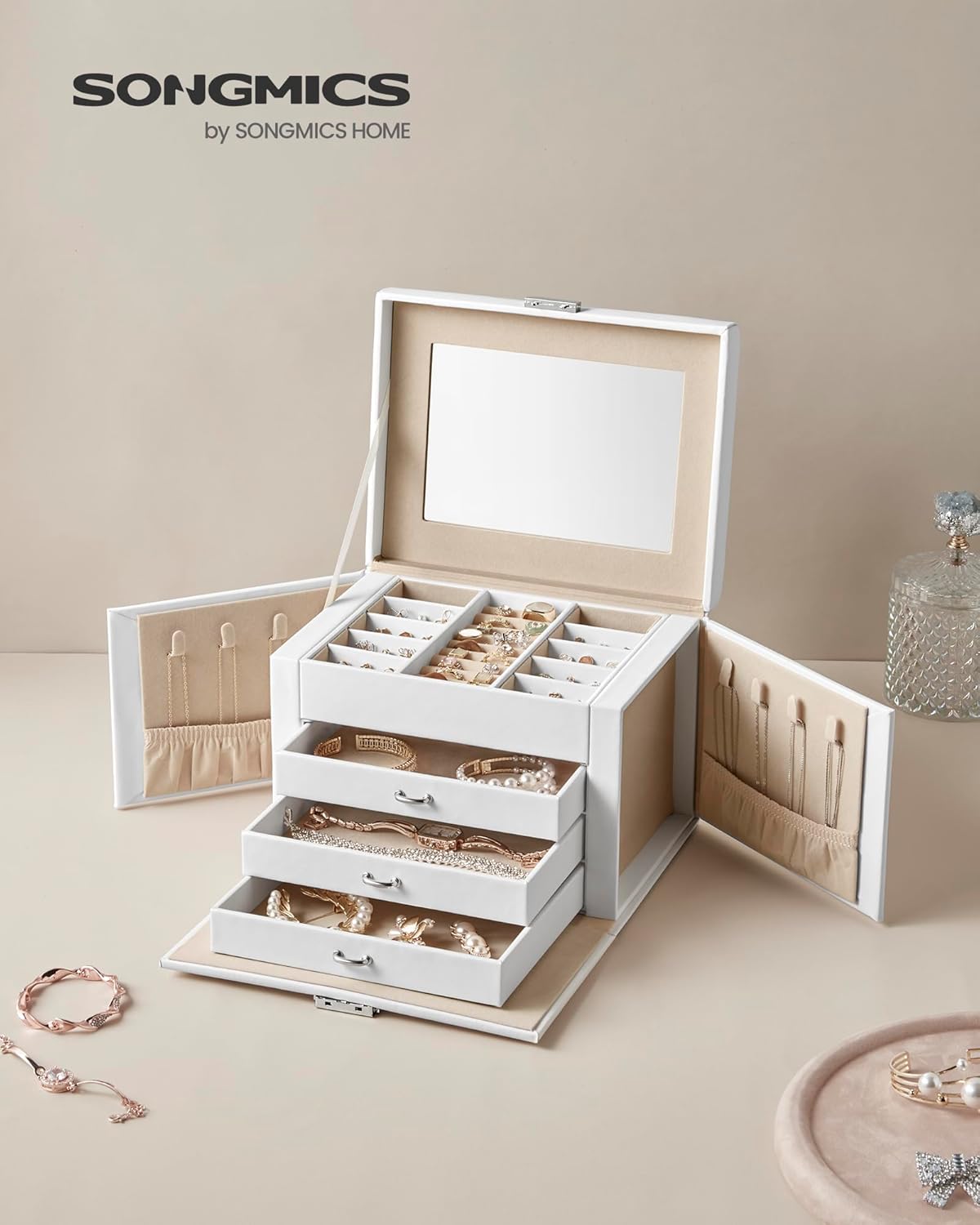 SONGMICS Jewellery Box JBC159W01 – Momayaz